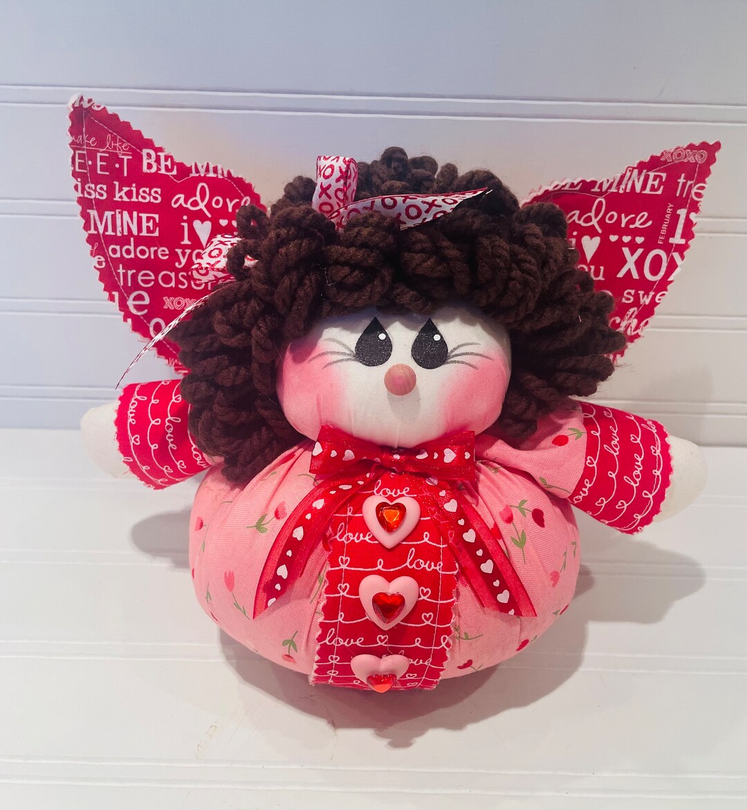 Mini Valentines Angel Handmade and Hand Painted. Great for Valentines ...