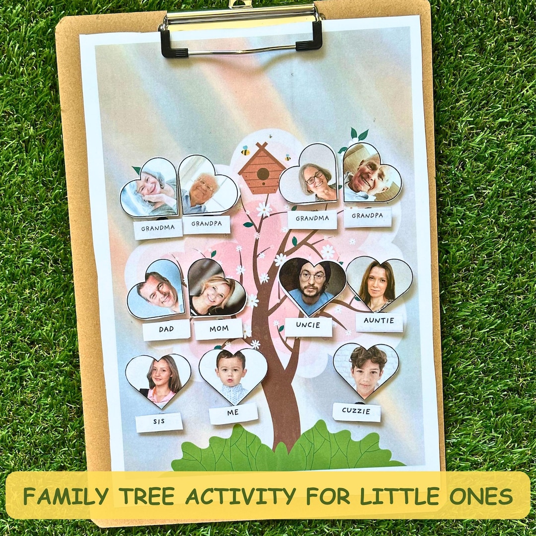 Interactive Family Tree Poster: Educational Montessori Activity for ...