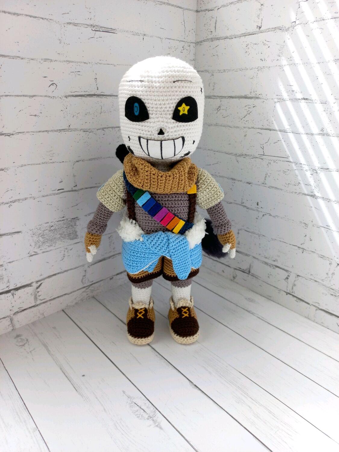 Ink Undertale Sans Plush, Gamer Boyfriend Gift, Kawaii Plushie, Stuffed ...