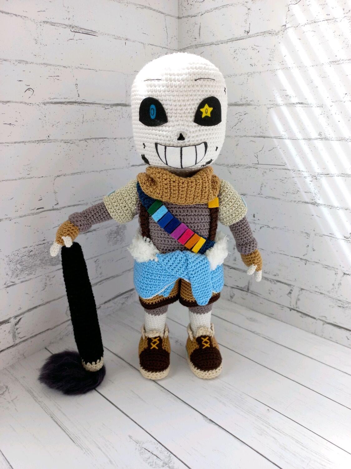 Ink Undertale Sans Plush, Gamer Boyfriend Gift, Kawaii Plushie, Stuffed ...