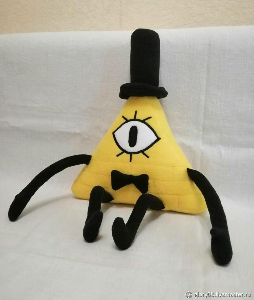 Bill Cipher Plush Toy, Gravity Falls, Handmade Soft Toy, Gravity Falls ...