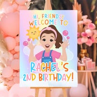 Editable Ms Rachel Birthday Welcome Sign: Canva Template (digital ...