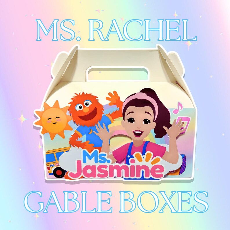 Ms. Rachel Party Favor Boxes | 12 Empty Treat Boxes - Etsy
