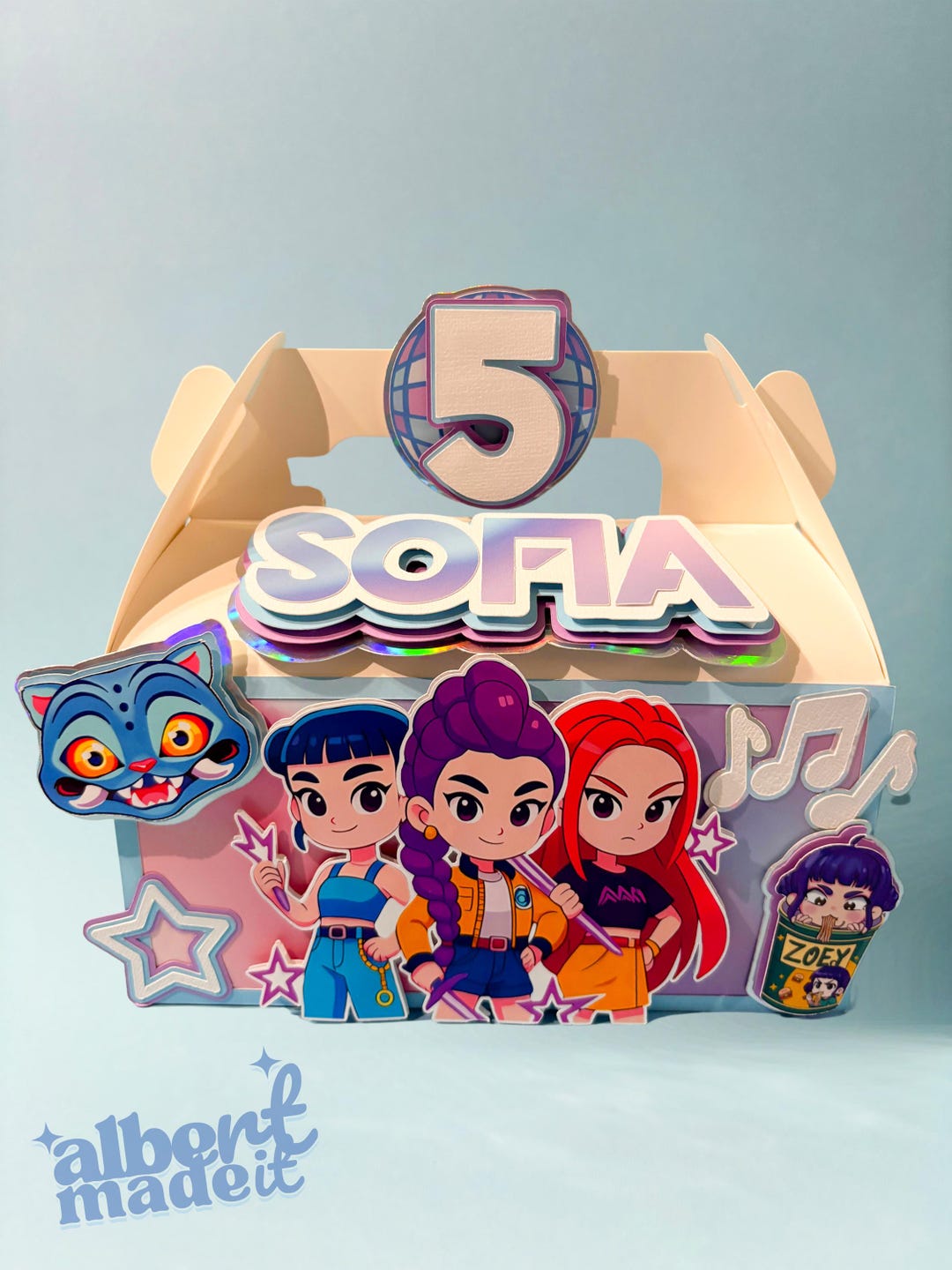K-pop Demon Hunters Gable Boxes | Party Favor Boxes | 12 Pack Treat Box ...