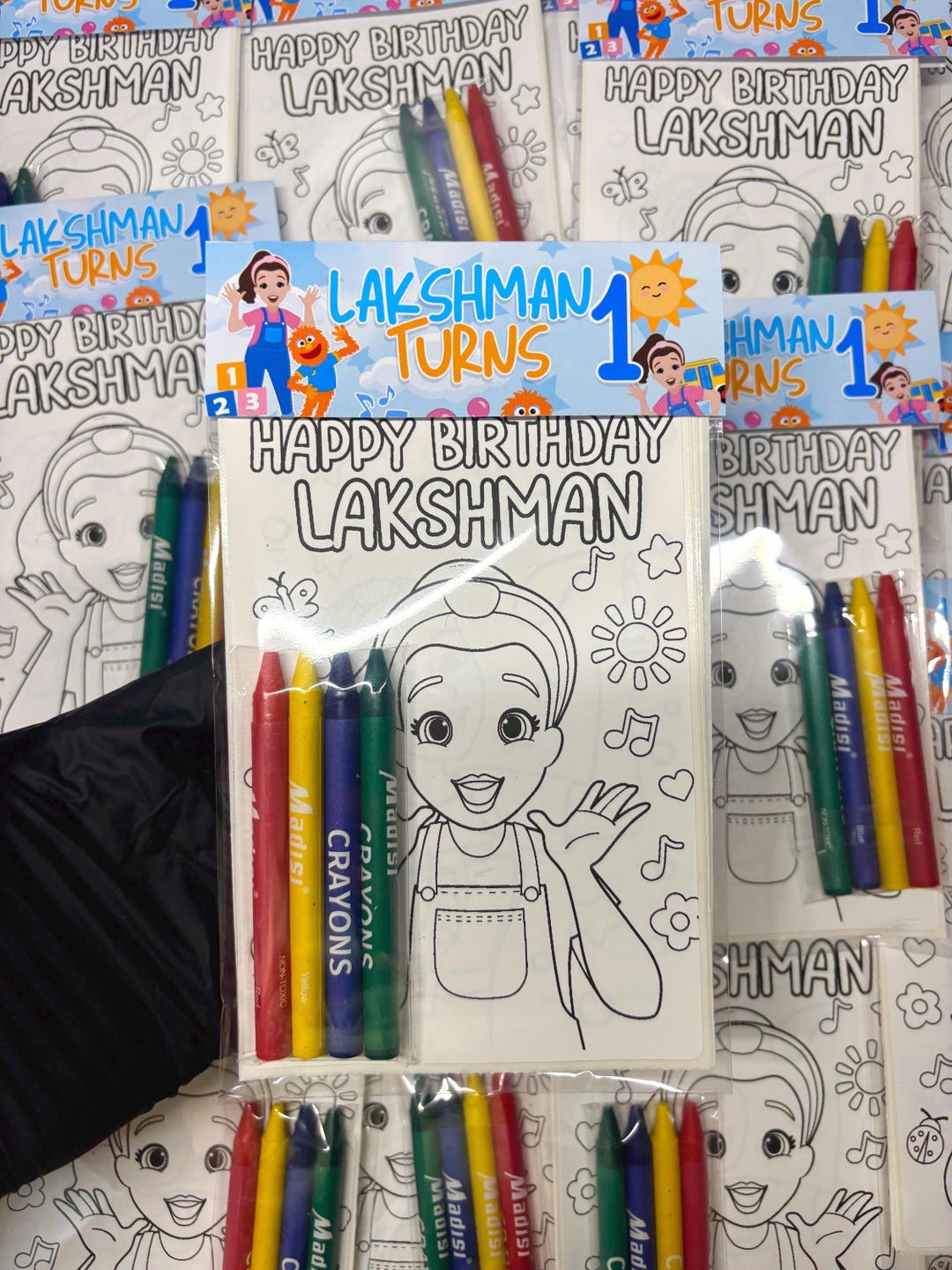 Ms. Rachel Birthday,custom Coloring Sticker Packs - Etsy