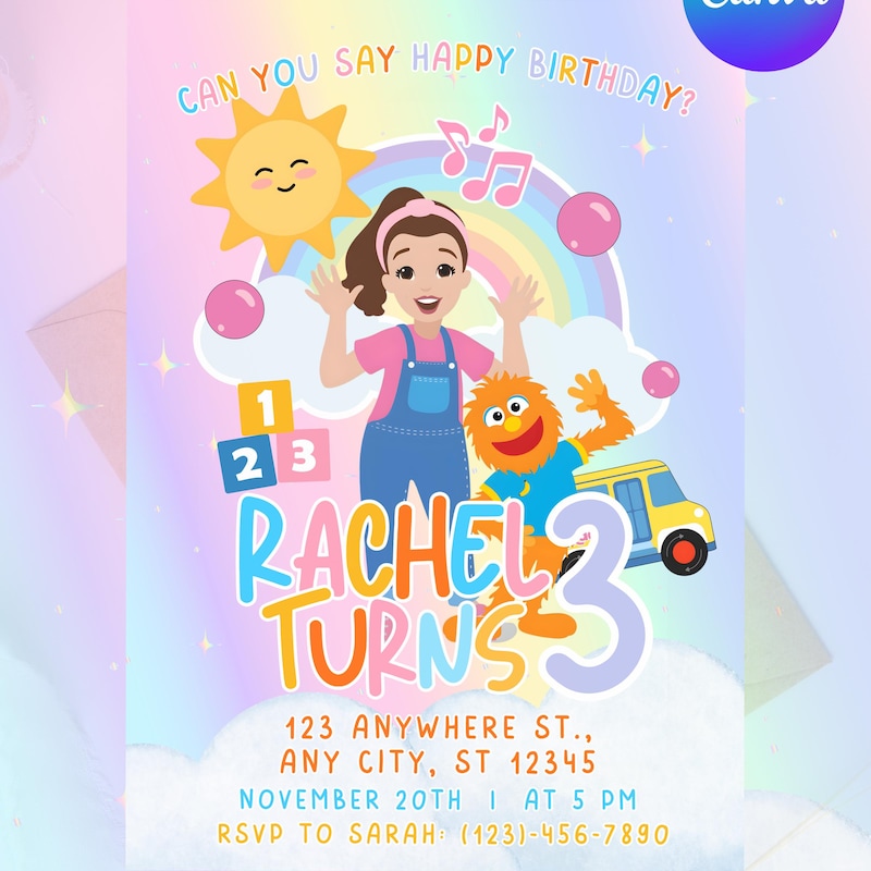 Custom Ms Rachel Birthday - Etsy