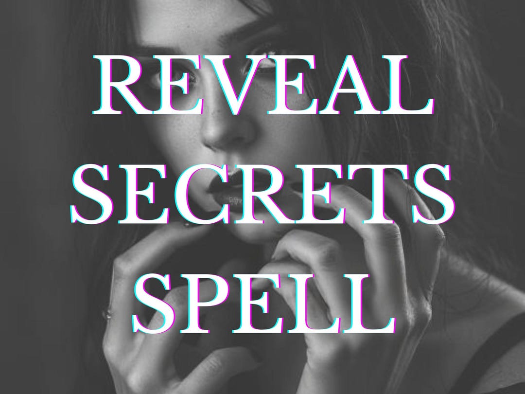 Custom Reveal Secrets Spell With Photo Proof & Personalized Guidance ...