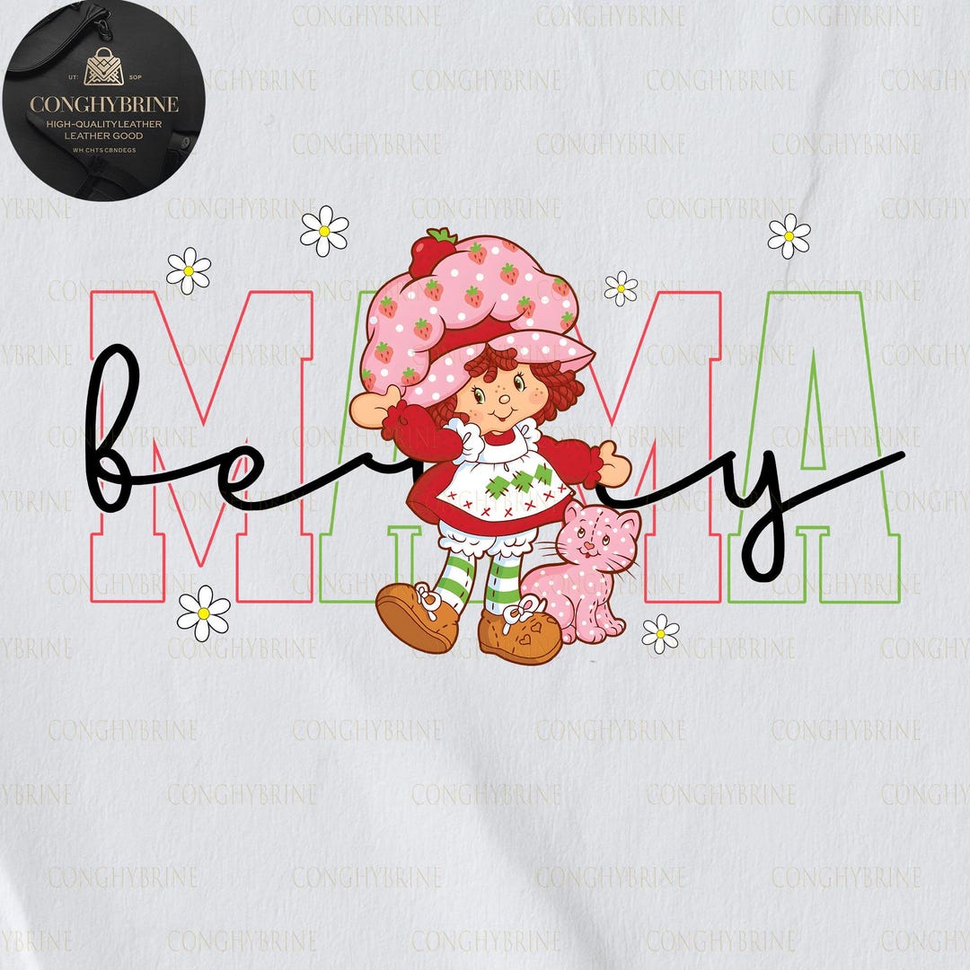 Custom Mama Strawberry Cartoon Character Png, Funny Cartoon Png ...