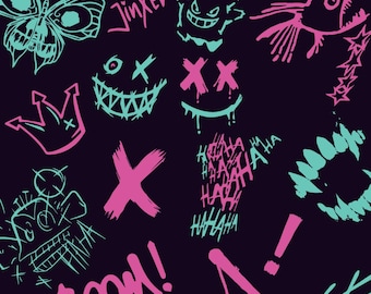 Jinx Graffiti Arcane Png-svg-eps-ai,clipart Design,league of Legends ...