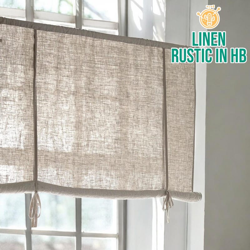 Rod Pocket Tie up Valance - Etsy