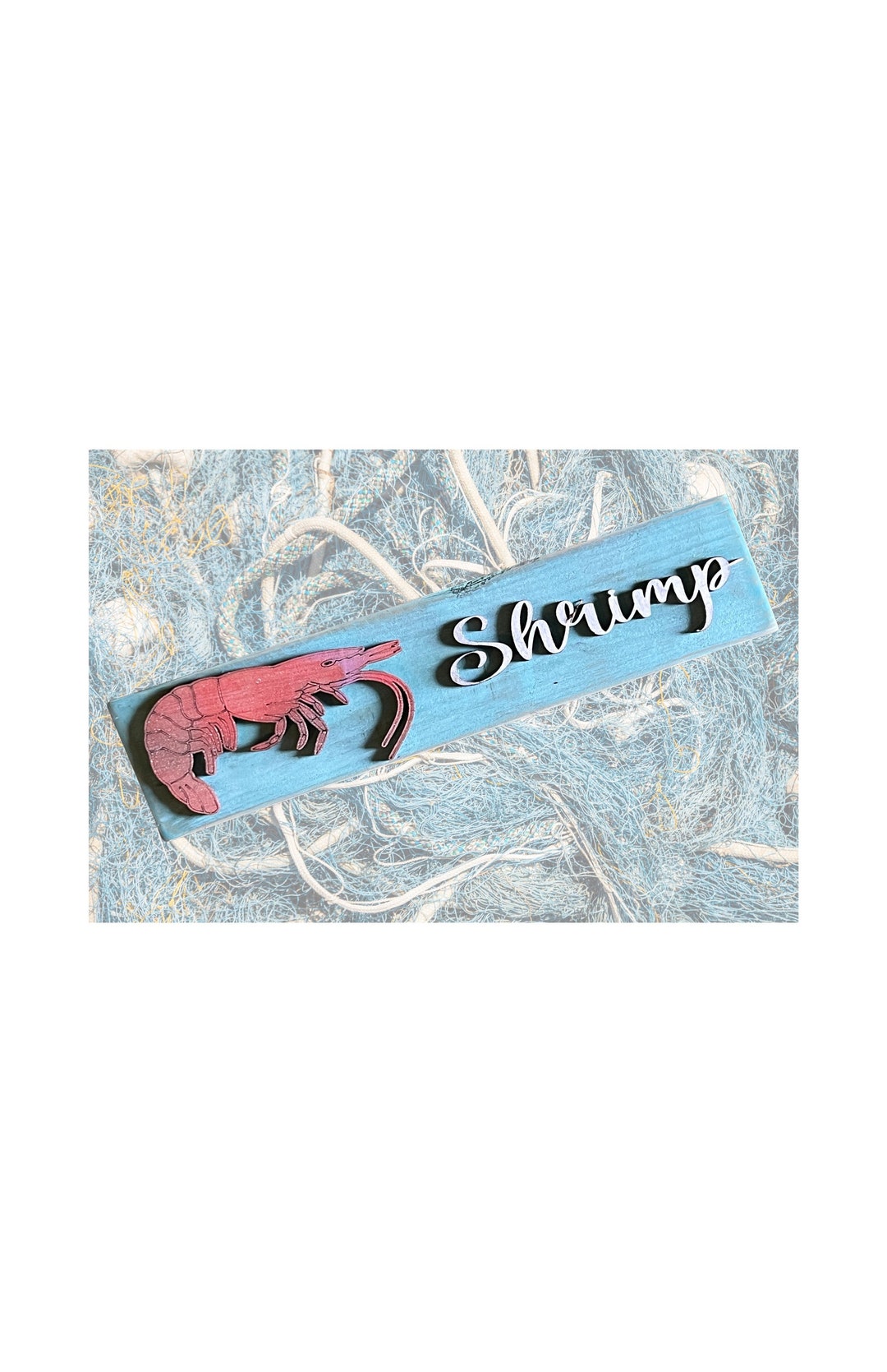 Wooden Shrimp Sign- Free Shipping - Nautical Themed Home or Restaurant ...