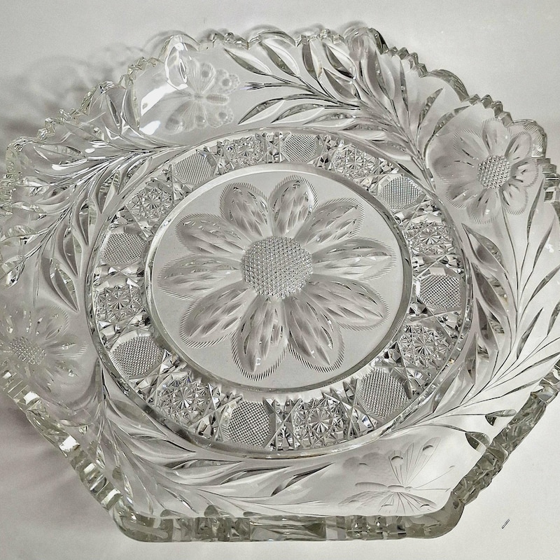 Crystal Serving Tray - Etsy