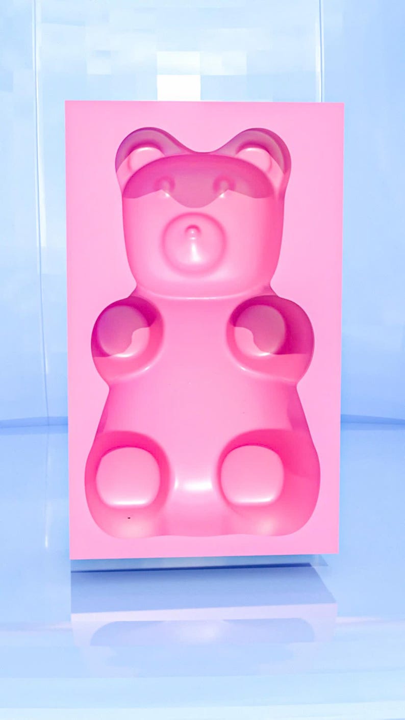 Handmade 6 in Gummy Bear Silicone Mold: Resin Art, Yolkyspace - Etsy
