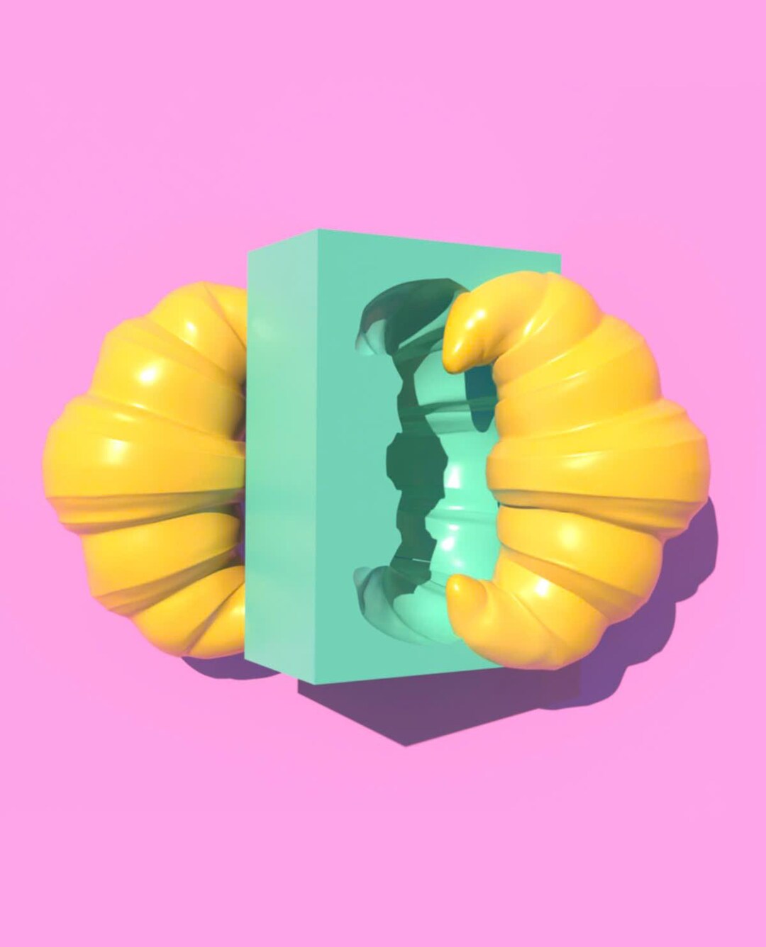 Handmade Croissant Silicone Mold: 5" Resin Art Casting - Etsy