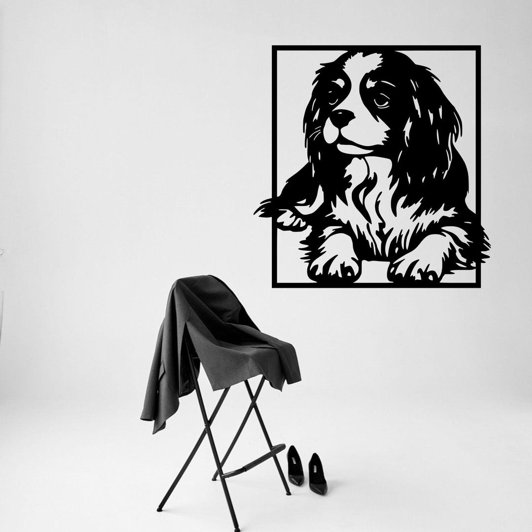 Cocker Spaniel Laser Cut File | Cute Dog SVG DXF AI | Puppy Vector ...