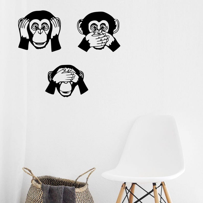 Three Wise Monkeys Laser Cut File – Hear No Evil, See No Evil, Speak No ...