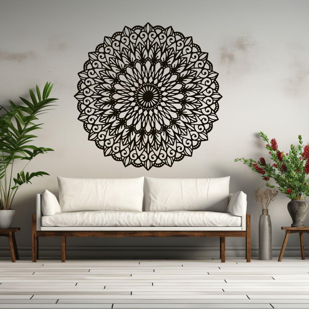 Laser Cut Files Mandala Svg Dfx Files for Cricut, Mandala Monogram Svg ...