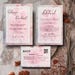 Wedding Invitation | Pink Invitation | Floral Invitation | Customizable ...