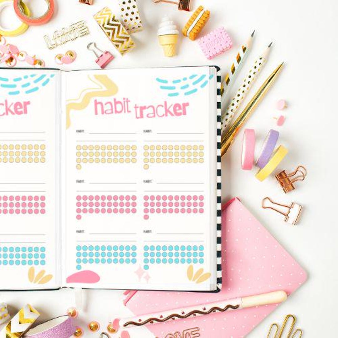 Colorful Habit Tracker – Printable & Digital Download - Etsy