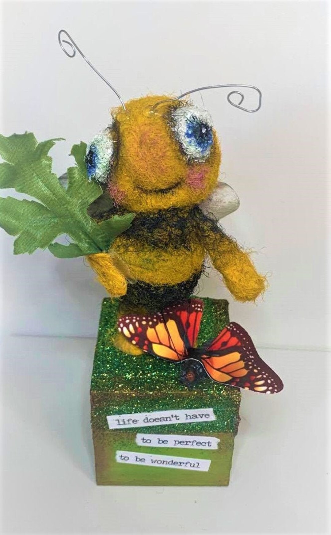 Buzzy Bee - an Original Needle Felted Art Doll - Etsy