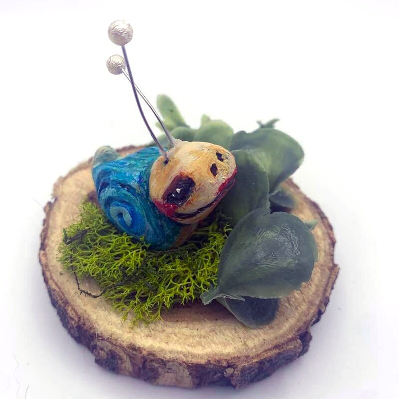 Polymer Clay Snail - Etsy