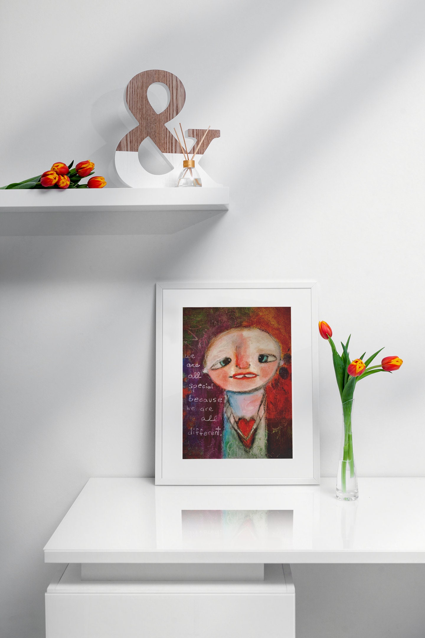 Whimsical Boy Print, Whimsical Boy Art Print, Colorful Boy Art Print ...