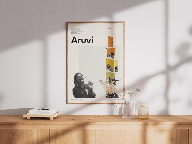 Aruvi Movie Poster | Mid-century Modern Pop Art Print | Tamil Cinema ...