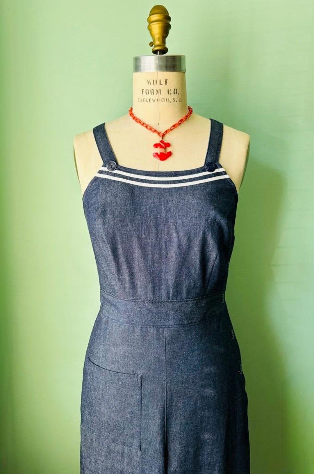 1930s 1940s Vintage Style Overalls B34 W27 H38.5 Sample Sale - Etsy