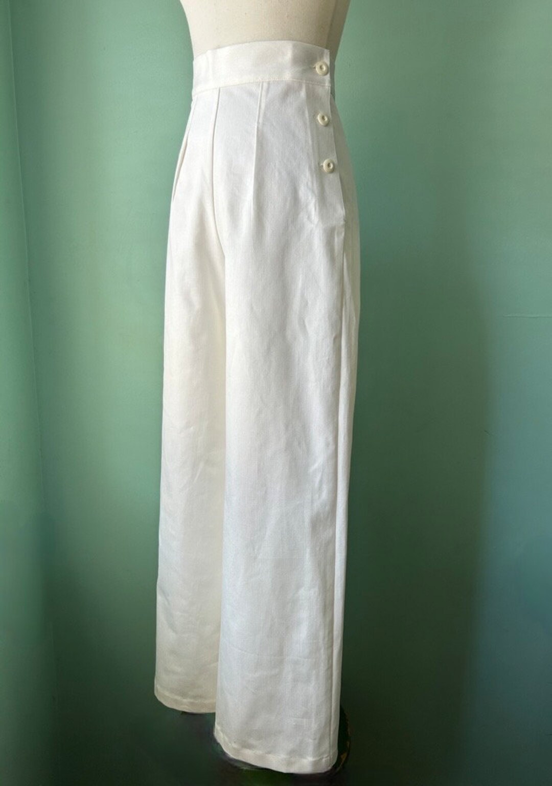Sample Sale!1930's 1940's Vintage Style Wide Leg Pants W26.5-227.5 H36 ...