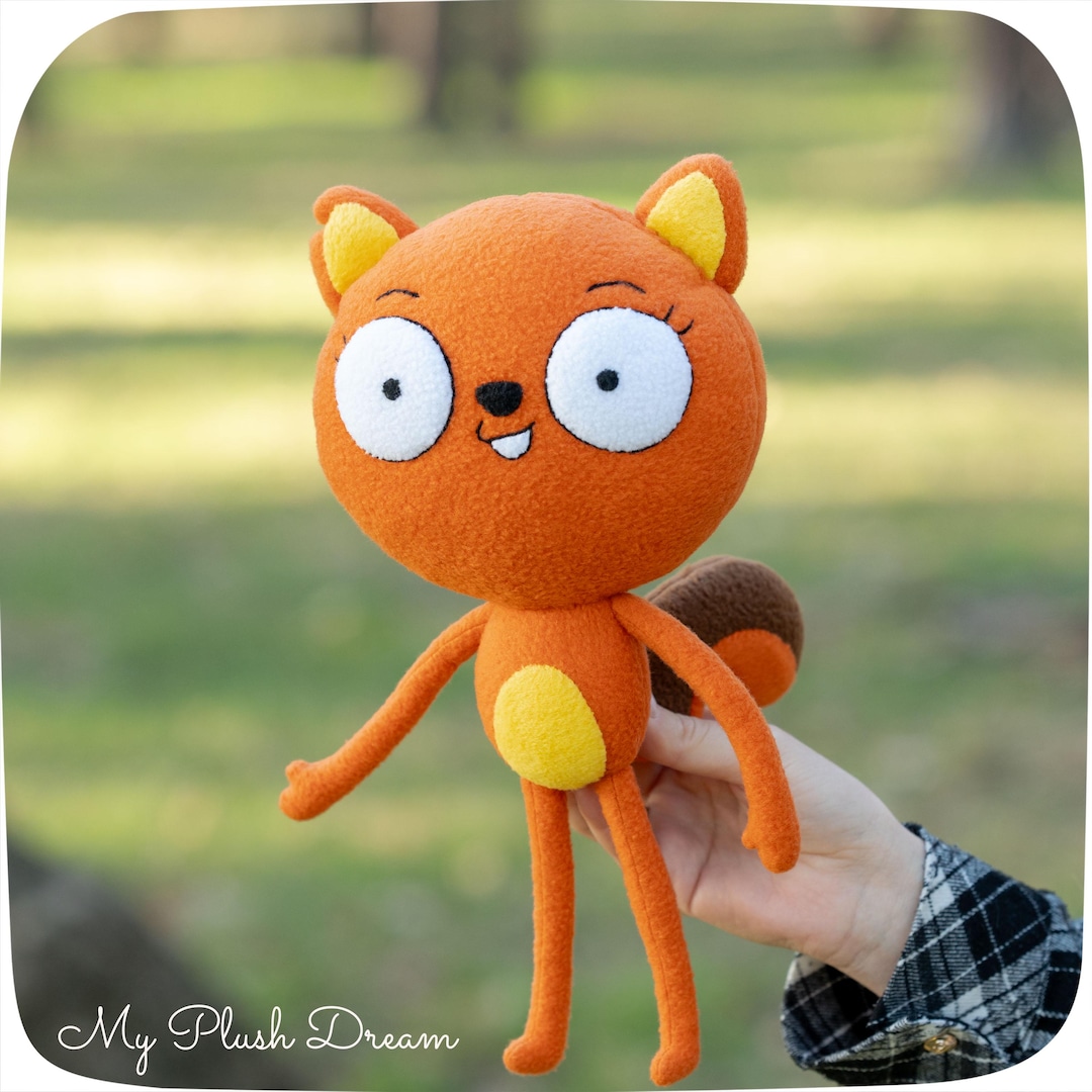Kiff the Squirrel - Handmade Soft Toy, Kiff Plush, Made to Order - Etsy