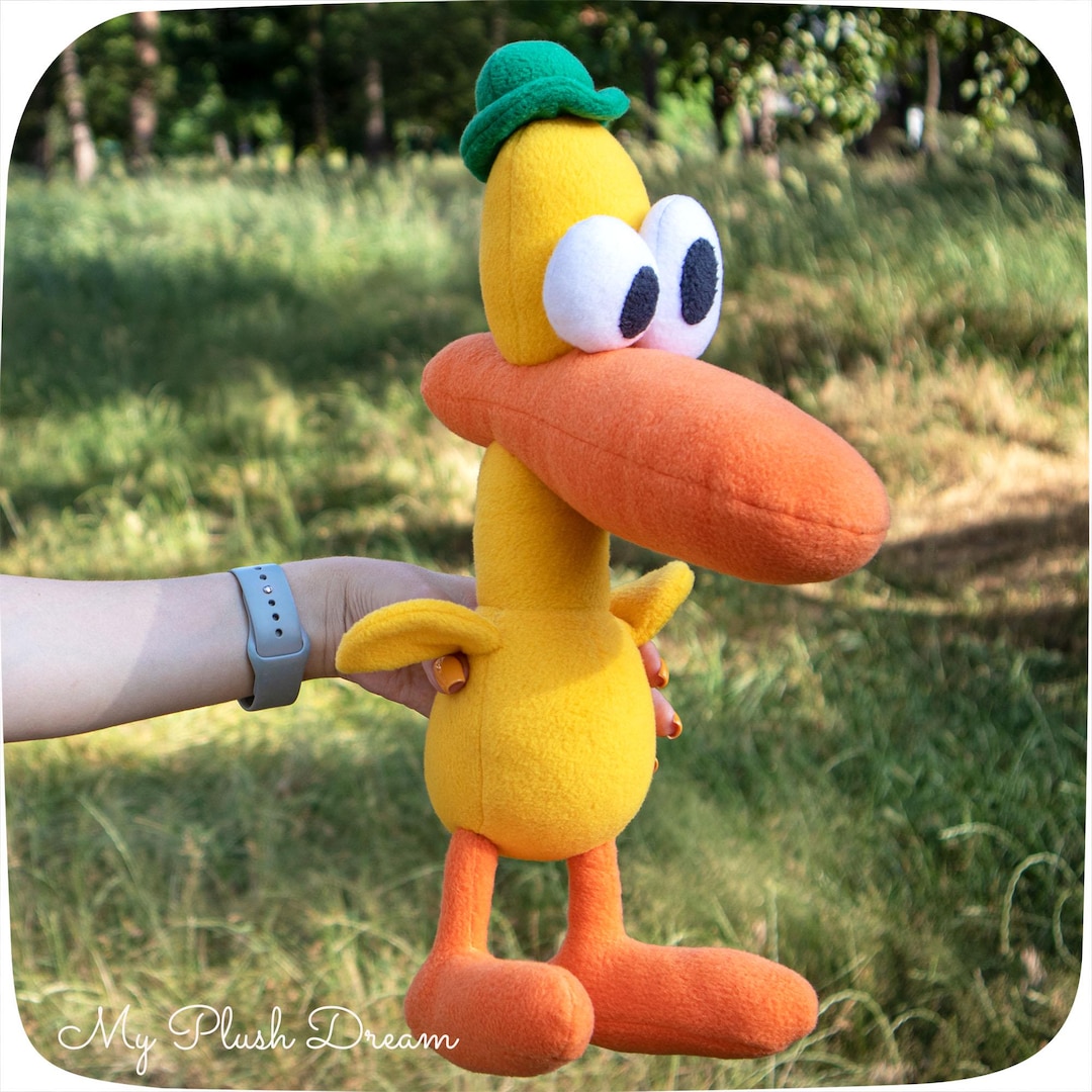Pato Duck Plush Toy: Inspired by Pocoyo Handmade, Soft Stuffed Animal ...