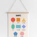 Shapes Poster: Educational Kids Room Wall Art - Etsy