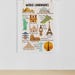 World Landmarks Educational Poster: Nursery Wall Art (digital Download ...