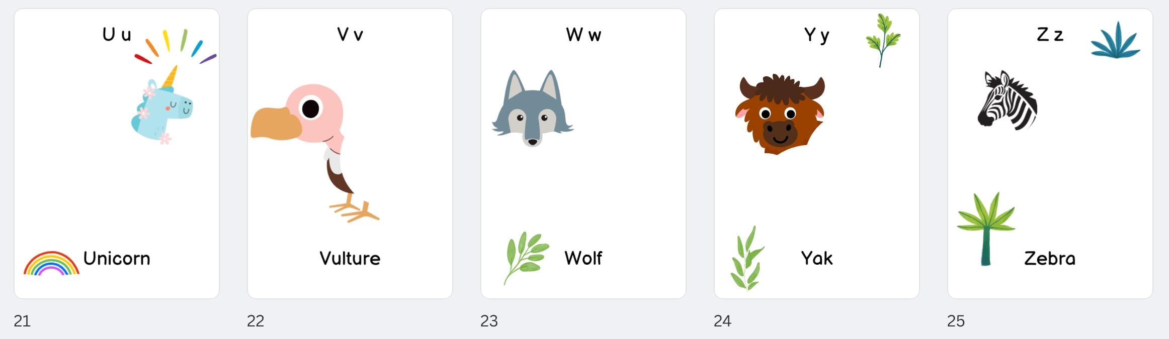 Animal Alphabet Handprint Art: A-Z Printables (digital Download) - Etsy