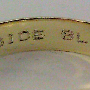 Inside Ring Engraving in Script or Block Fonts - Etsy