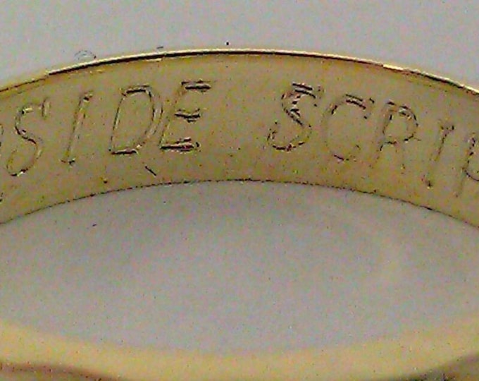 Inside Ring Engraving in Script or Block Fonts - Etsy