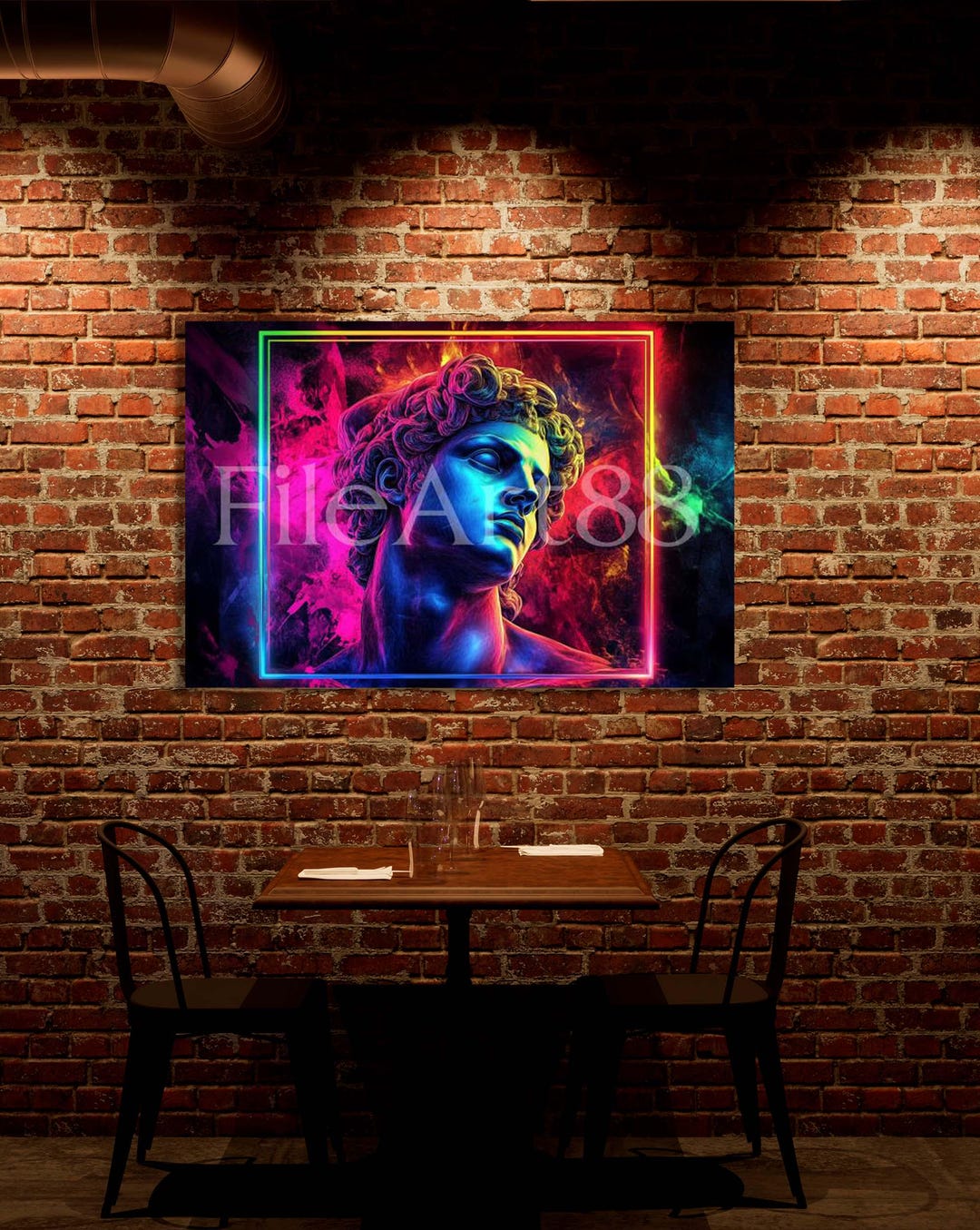 Ancient Roman Art Mixed With Modern Image File, High Resolution Print ...