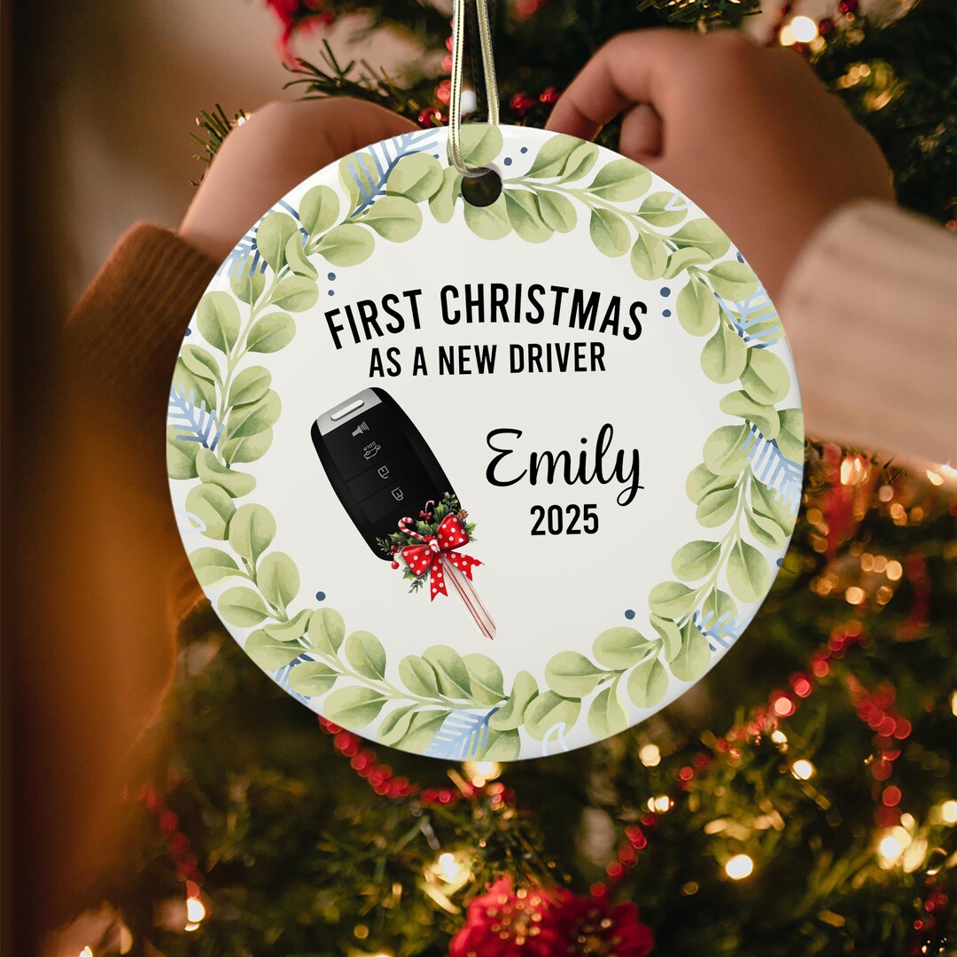 Custom New Driver Ornament – First Car Keepsake 2025 – Gift for Teen or ...