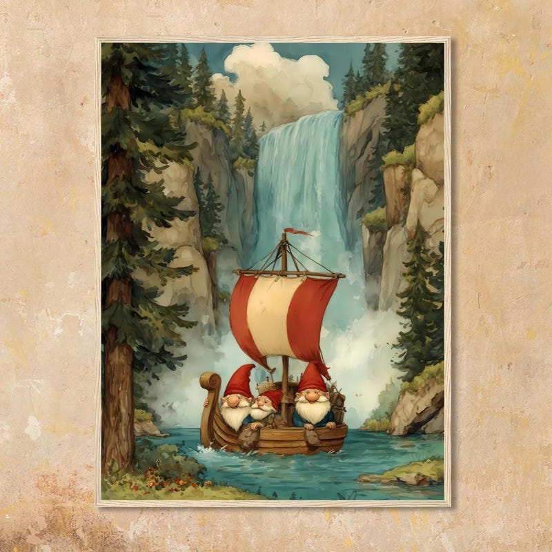 Viking Fjord Print - Etsy