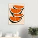 Vibrant Orange Slice Art Print – Bold Citrus Illustration for Modern Kitchen & Dining Decor - Etsy