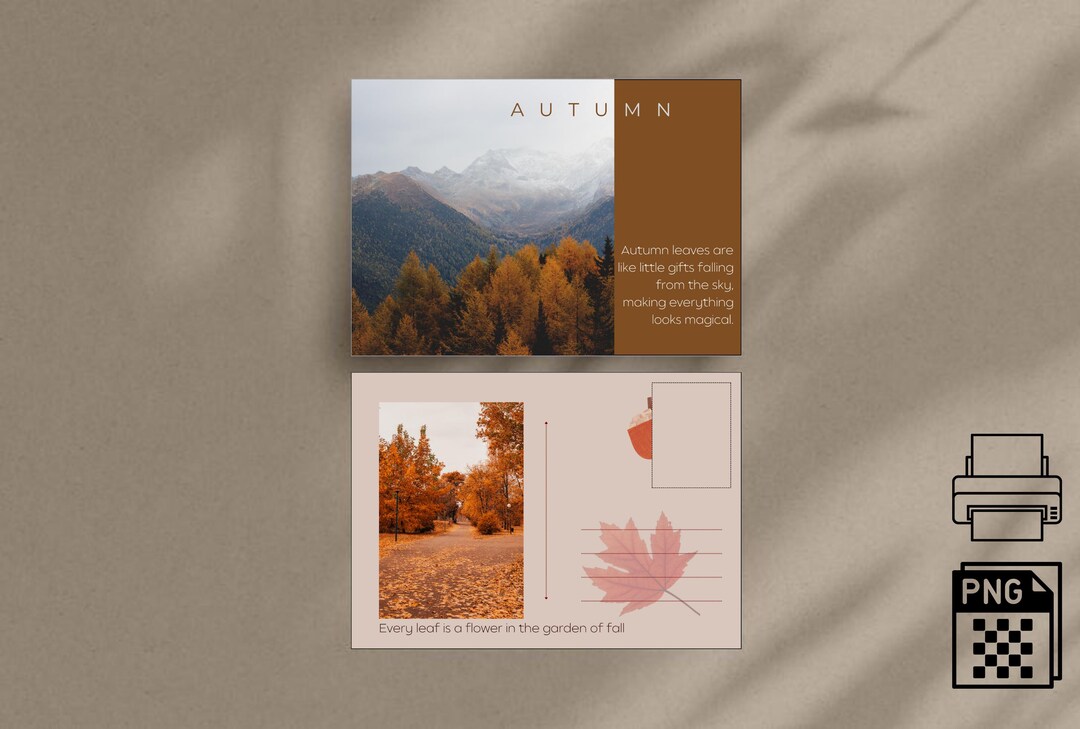 2025 Season Postcards, 8 Printable Designs (2 Designs for 1 Season ...