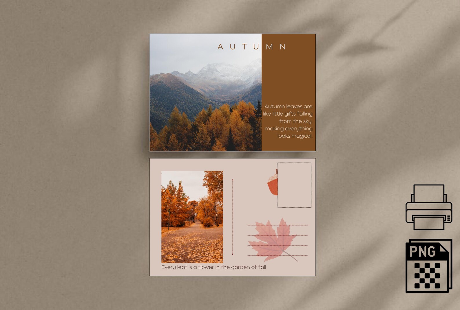 2025 Season Postcards, 8 Printable Designs (2 Designs for 1 Season ...