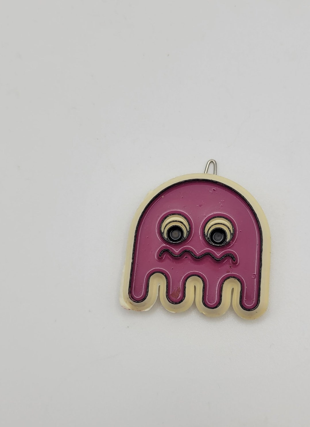 Vintage 1980's Purple Pac-man Ghost Barrette Hairclip - Etsy