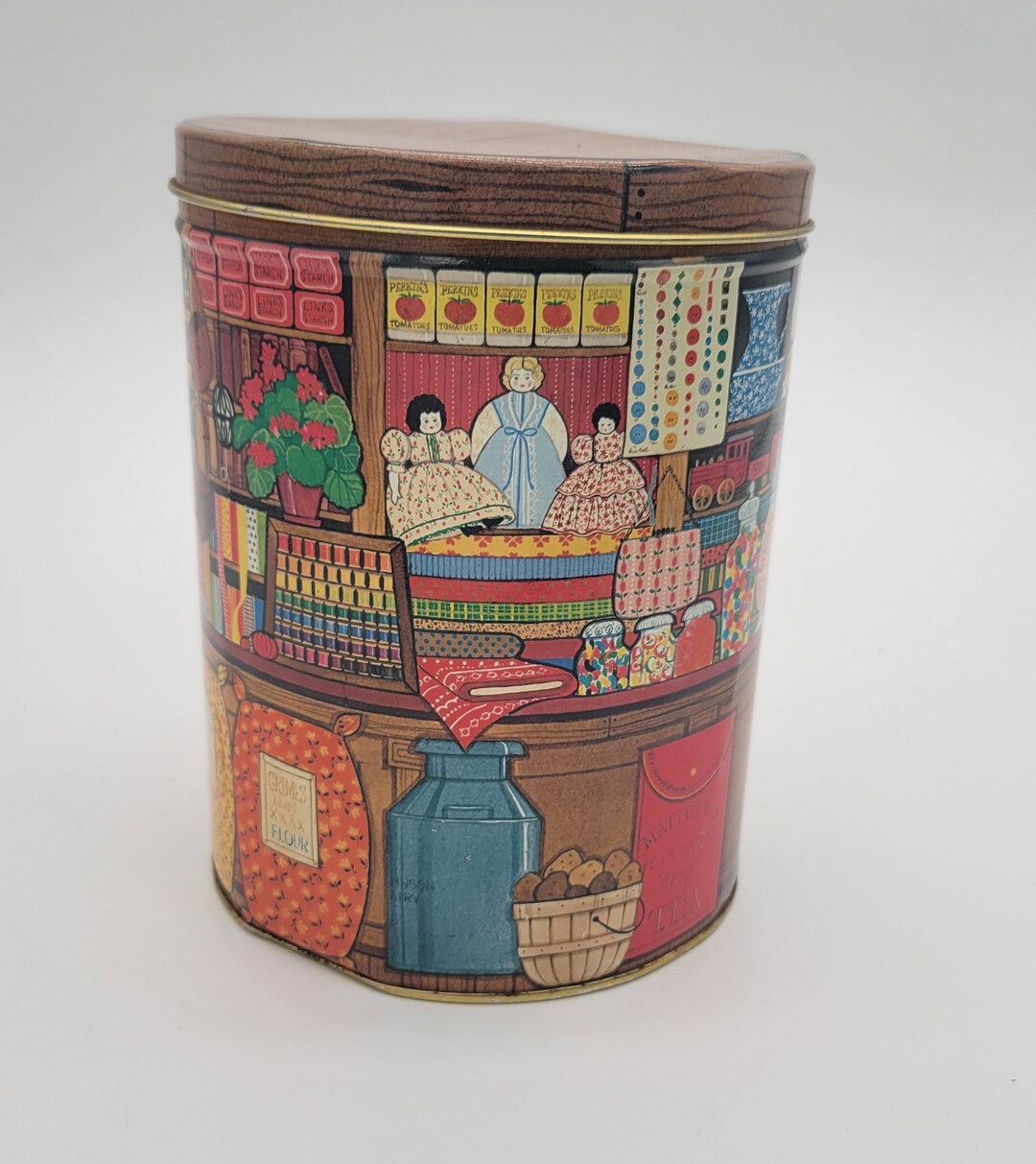 Vintage 1970's Unique General Store Tin - Etsy