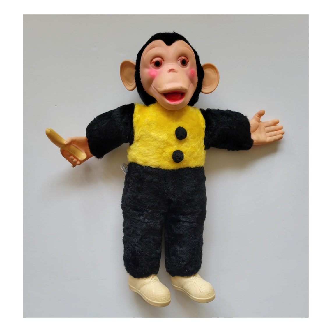Vintage 1950's Rubberface Mr Bim Zip Zippy Howdy Dowdy Chimpanze Plush ...