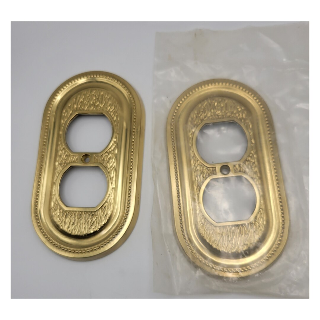 Vintage Italian Ornate Gold Electrical Oulet Cover Plate Set of Two - Etsy