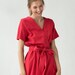 Red Linen Dress Women Red Dress Linen Clothing Summer Linen - Etsy