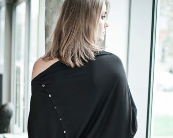 Back button blouse | Etsy