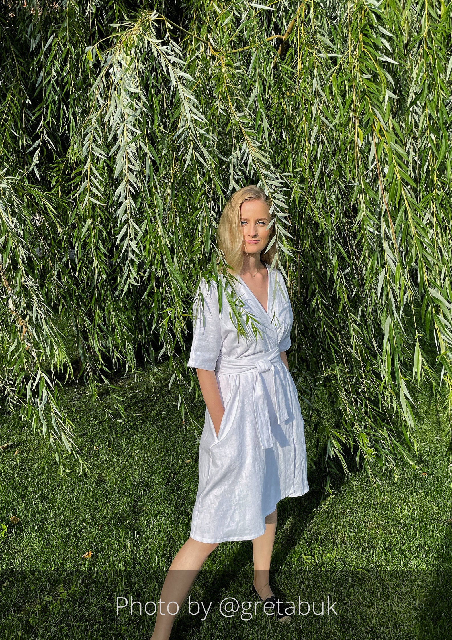 Linen Robe Dress Linen Wrap Dress Boho Clothing Linen | Etsy