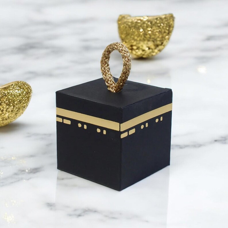 10 Pcs Kaaba Candy Boxes, Eid Mubarak Gift Box Islamic Party Gift ...